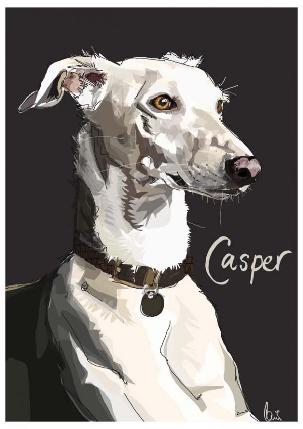 Casper Portrait - Higgledy Ink Illustration